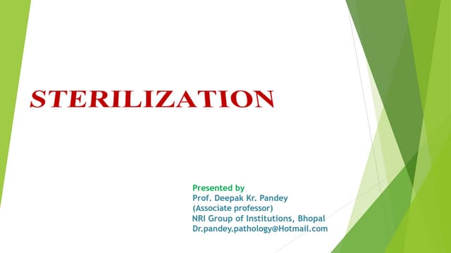 Sterilization | PPTX
