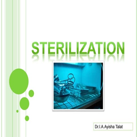 STERILIZATION | PPTX