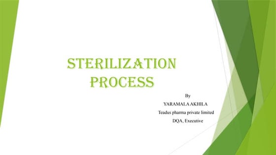 Sterilization | PPTX