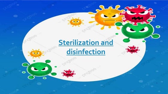 Decontamination, Disinfection and sterilisation | PPTX | Infectious Diseases | Diseases and ...