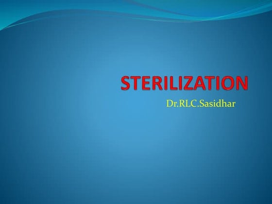 Decontamination, Disinfection and sterilisation | PPTX | Infectious Diseases | Diseases and ...