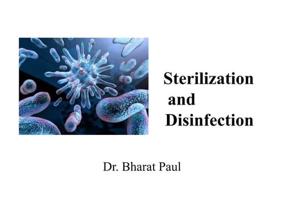 Surgical asepsis, sterilization and disinfection | PPTX