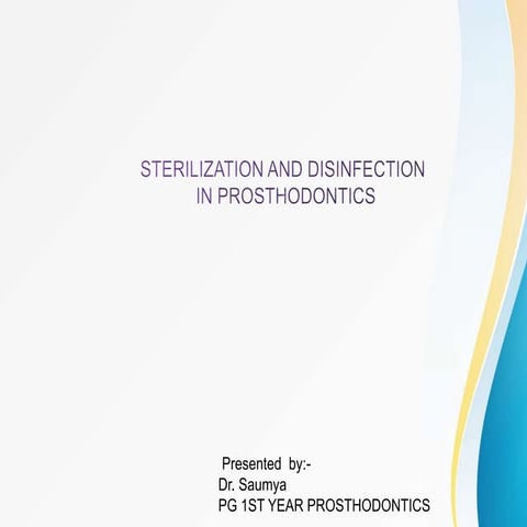 Sterilization and disinfection | PPTX