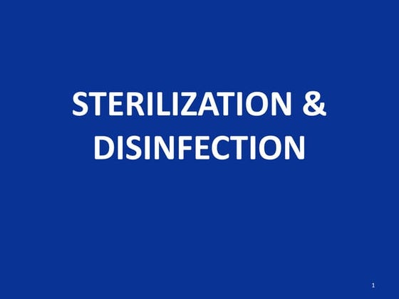 Lecture 4 sterilization | PDF | Infectious Diseases | Diseases and Conditions