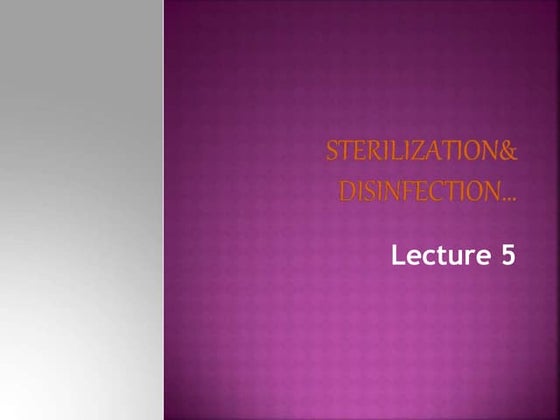 Sterilization techniques | PPTX