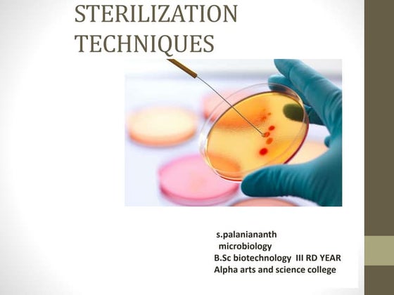 Sterilization | PPTX