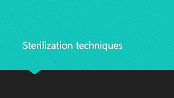 Sterilization | PPTX