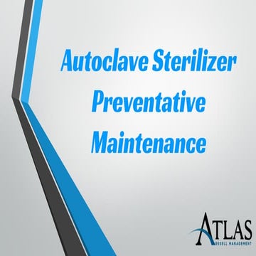 Autoclave Sterilizer Preventative Maintenance | PDF