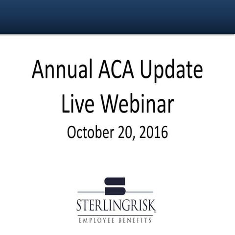 Guide to ACA Reporting for 2016 | PPT