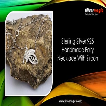 Sterling Silver 925 Handmade Necklace With Black Zircon | PDF