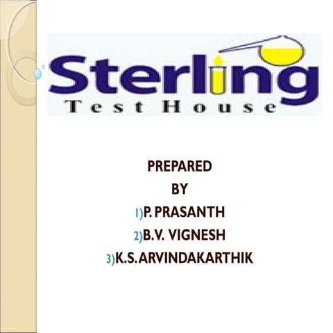 Sterling test house1 | PPT