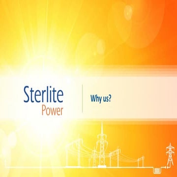 Sterlite Power Transmission Limited (Sterlite Power) | PPTX
