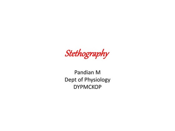 Stethograph- Recording Respiratory Movements | PPT