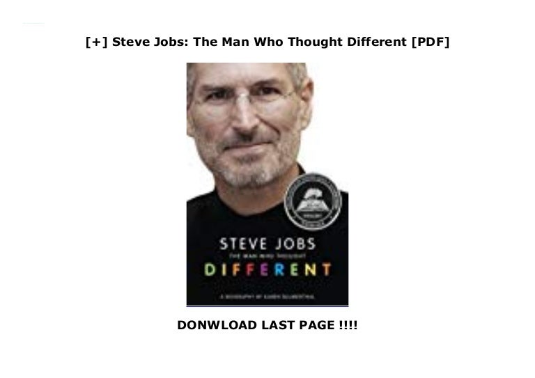 steve jobs the man who thought different pdf