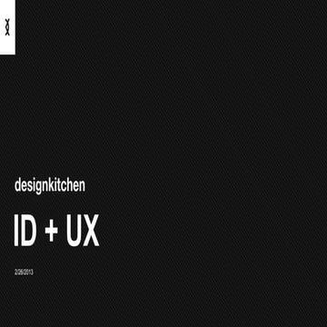 ID + UX | PPTX