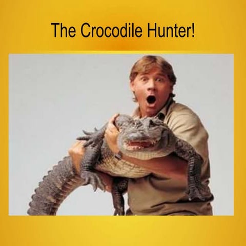 The Crocodile Hunter - Steve Irwin | PPTX