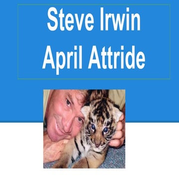 Steve irwin | PPTX