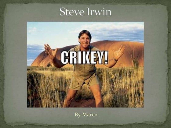 Steve irwin | PPTX