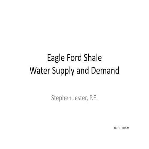 Hydraulic Fracturing - Oil and Gas Perspective, Steve Jester | PDF