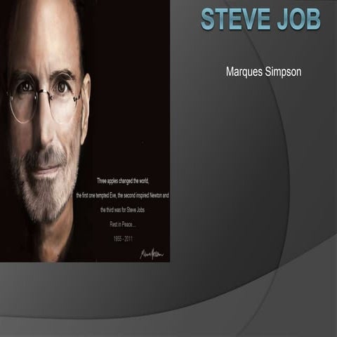 Steve Jobs | PPTX | Technology & Computing