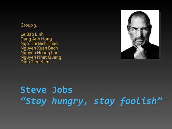 Steve Jobs Case Study | PPT