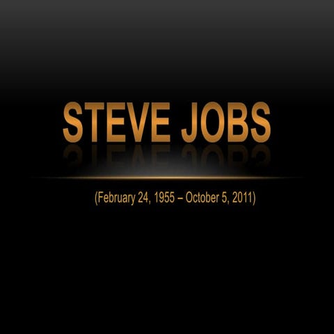 Steve Jobs | PPT