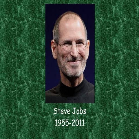 Steve jobs | PPT | Tablets and E-readers | Consumer Electronics