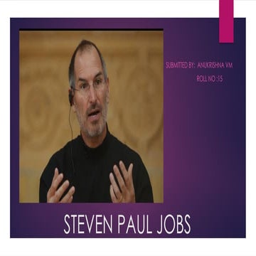 An brief introductiom to Steve Paul Jobs.pptx