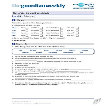 Steve jobs advanced | PDF