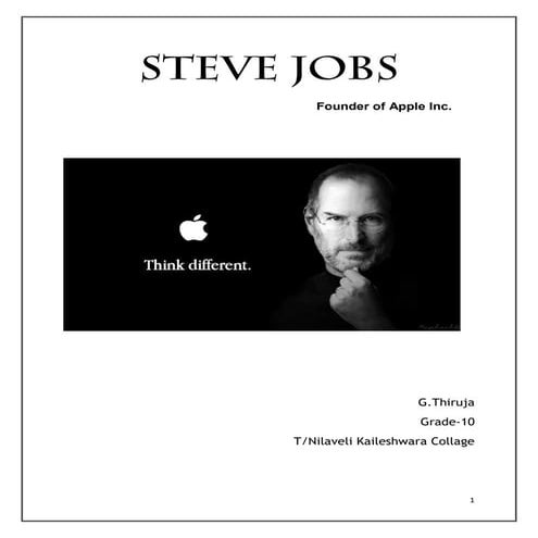 Steve jobs | PDF
