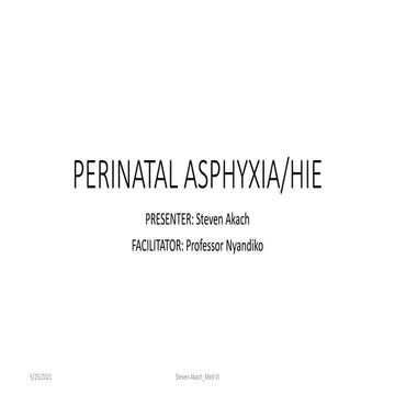 Perinatal asphyxia | PPTX