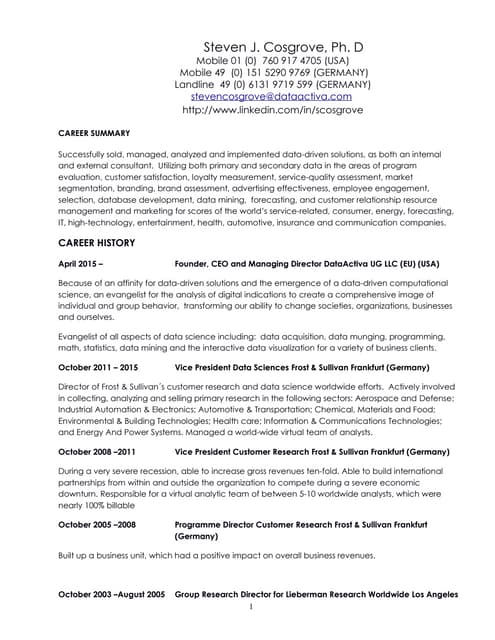 Tia Thomas Resume JBV | PDF