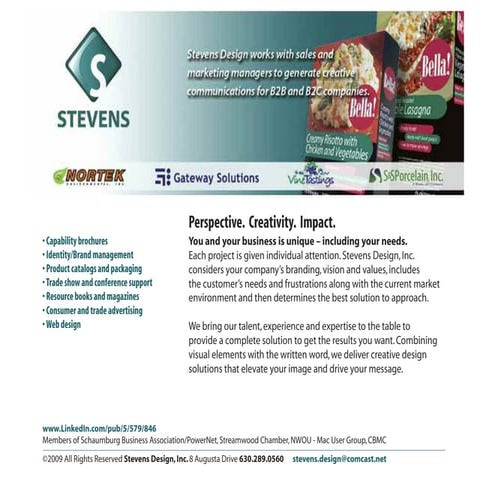Stevens Design Samples | PDF | Desktop Publishing | Computer Software ...