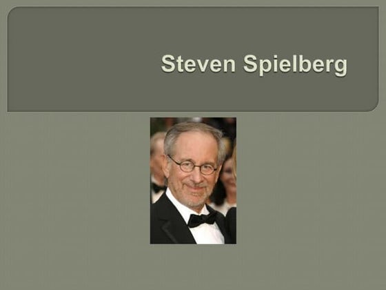 Steven spielberg presentation word | PPT