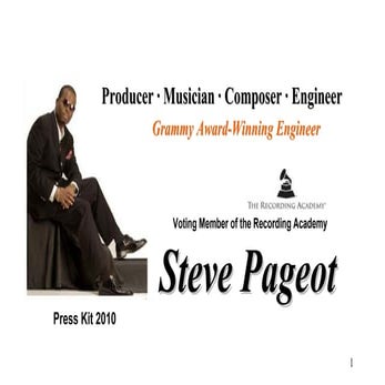 Steve Pageot EPK 2010 | PDF