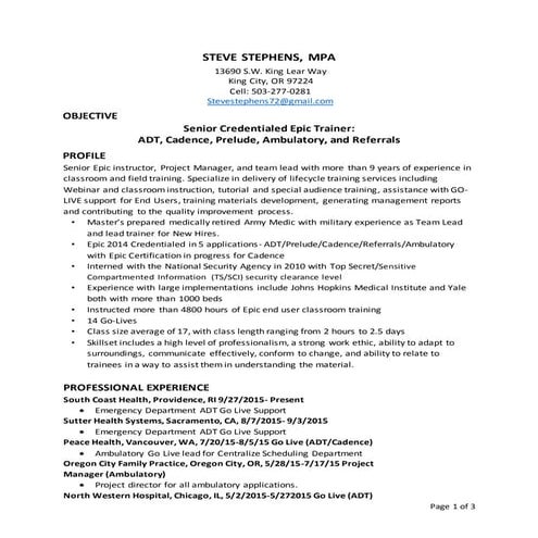 RESUME DAVID DOUCETTE - MARCH 2014 | DOC