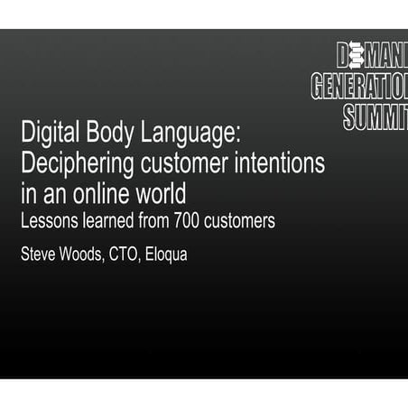 Steve woods digital body language | PDF