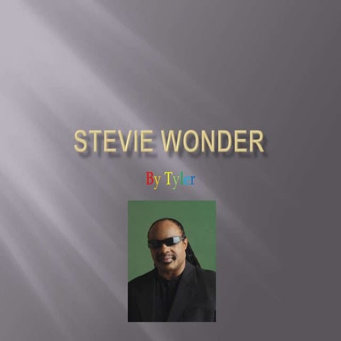 Stevie Wonder | PPTX
