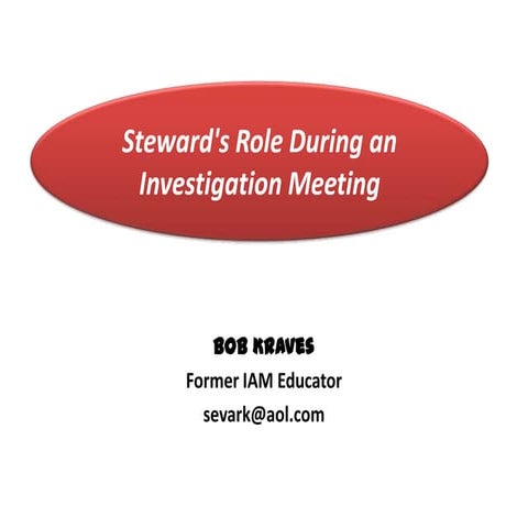 Steward | PPTX