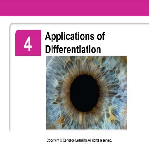 Chapter 4 Applications of Differentiation James Stewart | PPT