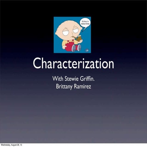 Stewie Honors' English Project | KEY
