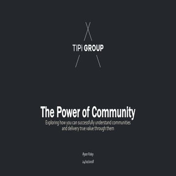 The Power of Community (and Influence) | PPTX