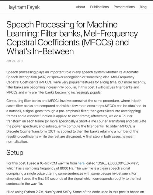 Mel frequency cepstral coefficient (mfcc) | PPTX | Digital Audio | Computer Software and ...
