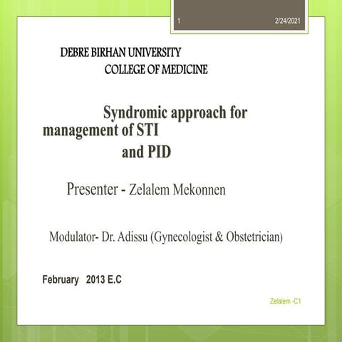 Syndromic management of STI | PPTX