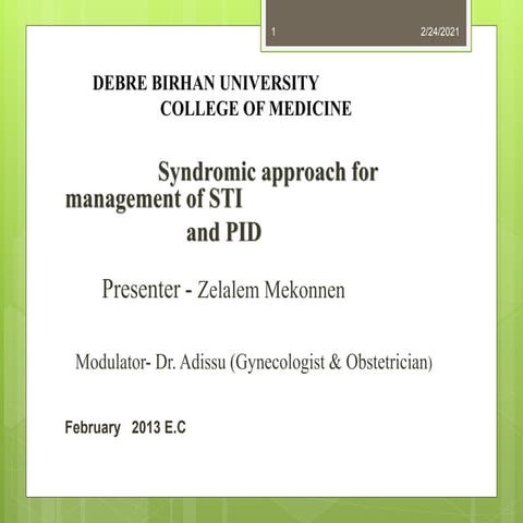 Sexually transmitted infections | PPTX