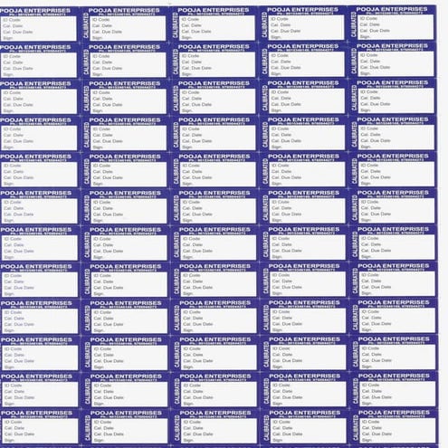 sticker for calibration purpose at the time of audit | PDF | Business ...