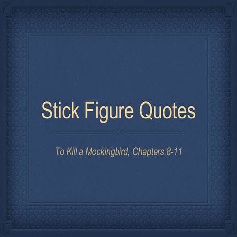 Stick Figure Quotes | PPTX