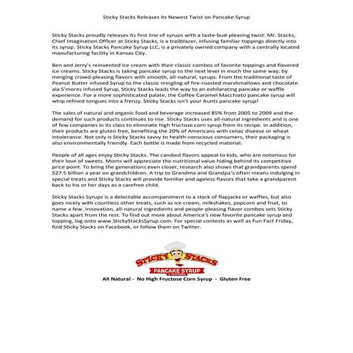 Sticky stacks information | DOC