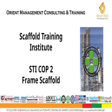 Scaffold Competent person training presentation | PPTX