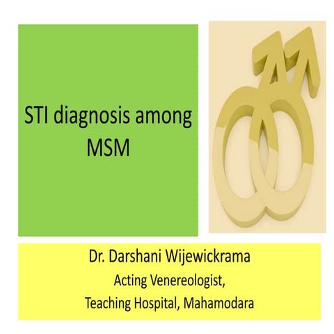 Scientific Sessions 2015: STI diagnosis among msm | PPT